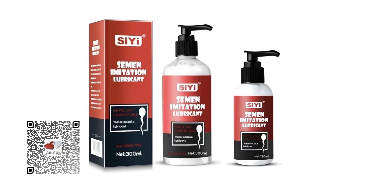 Lubricante Base Agua Caliente SIYI | Efecto Semen Natural 120ml y 300ml ...